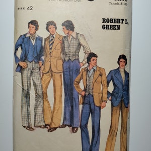 Butterick 4711 Robert L. Green Mens Jacket With Partial Lining and ...