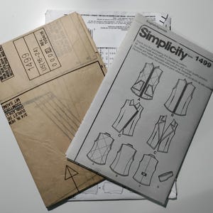 Simplicity 1499 Vest Variations and Headband, Sizes 16-24, Uncut and ...