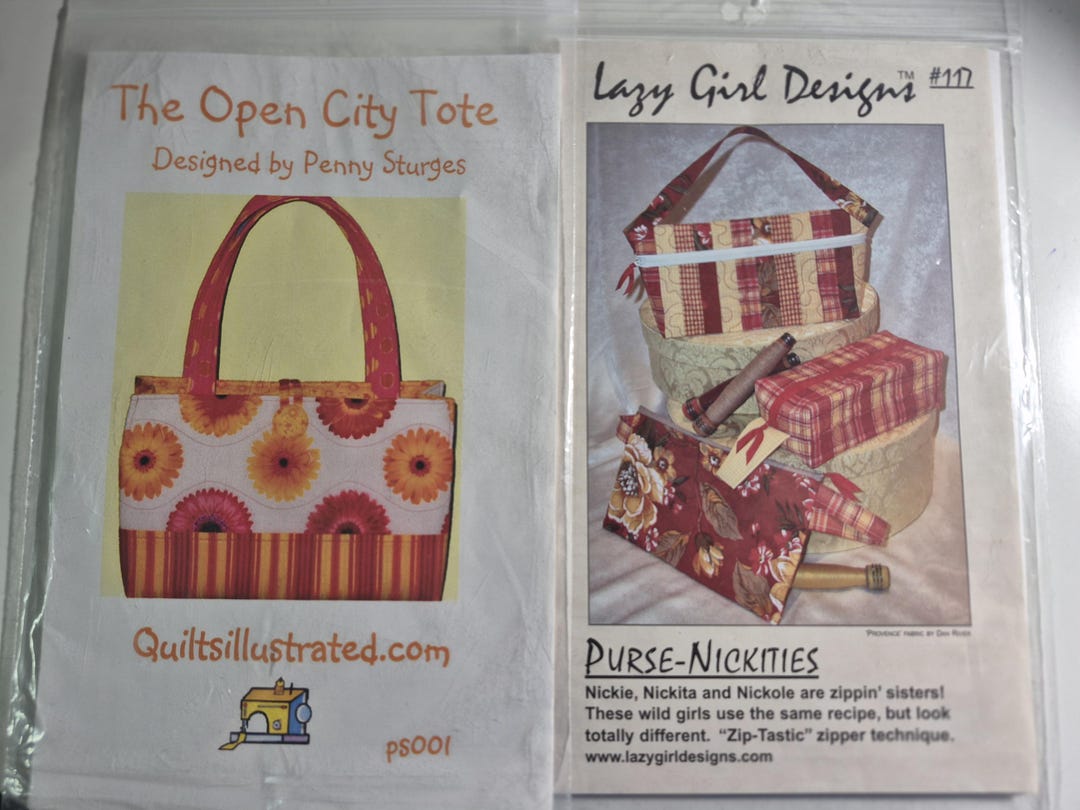 Set of 2 Purse-nickities #117 Bag Variations and the Open City Tote ...