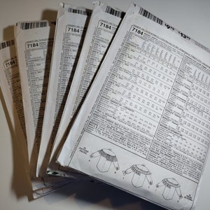 Mccall's 7184 Mcc Old West Brand Loose Fitting Yoked Shirts With Ruffle ...