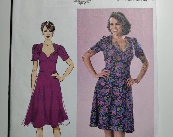 Butterick 6380 Patterns by Gertie Dress, Sizes 6,8,10,12,14, Uncut and ...