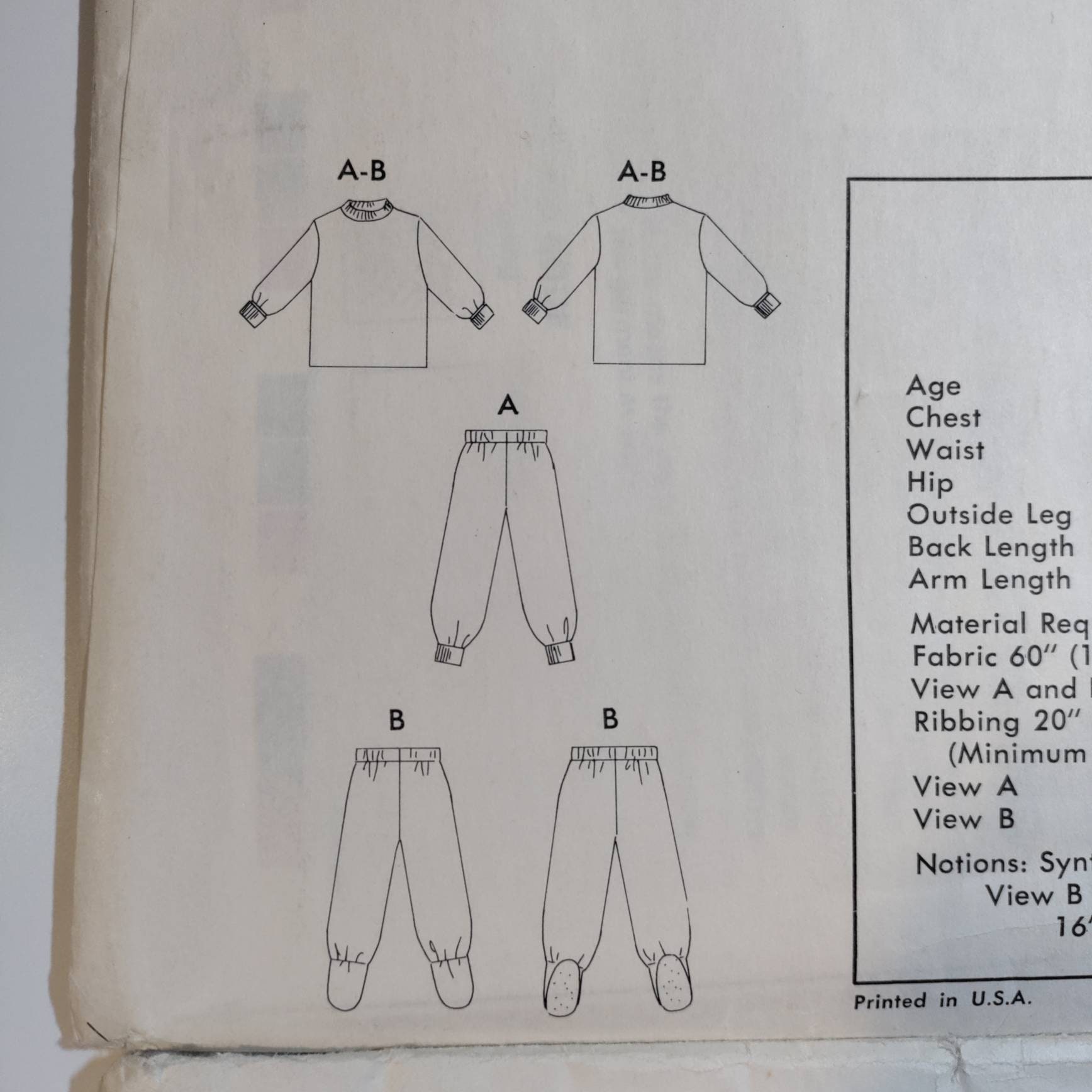 Kwik Sew Set of 2 Boys Pajama Patterns 450 Size 4 to 6 and 866 Size 4 ...