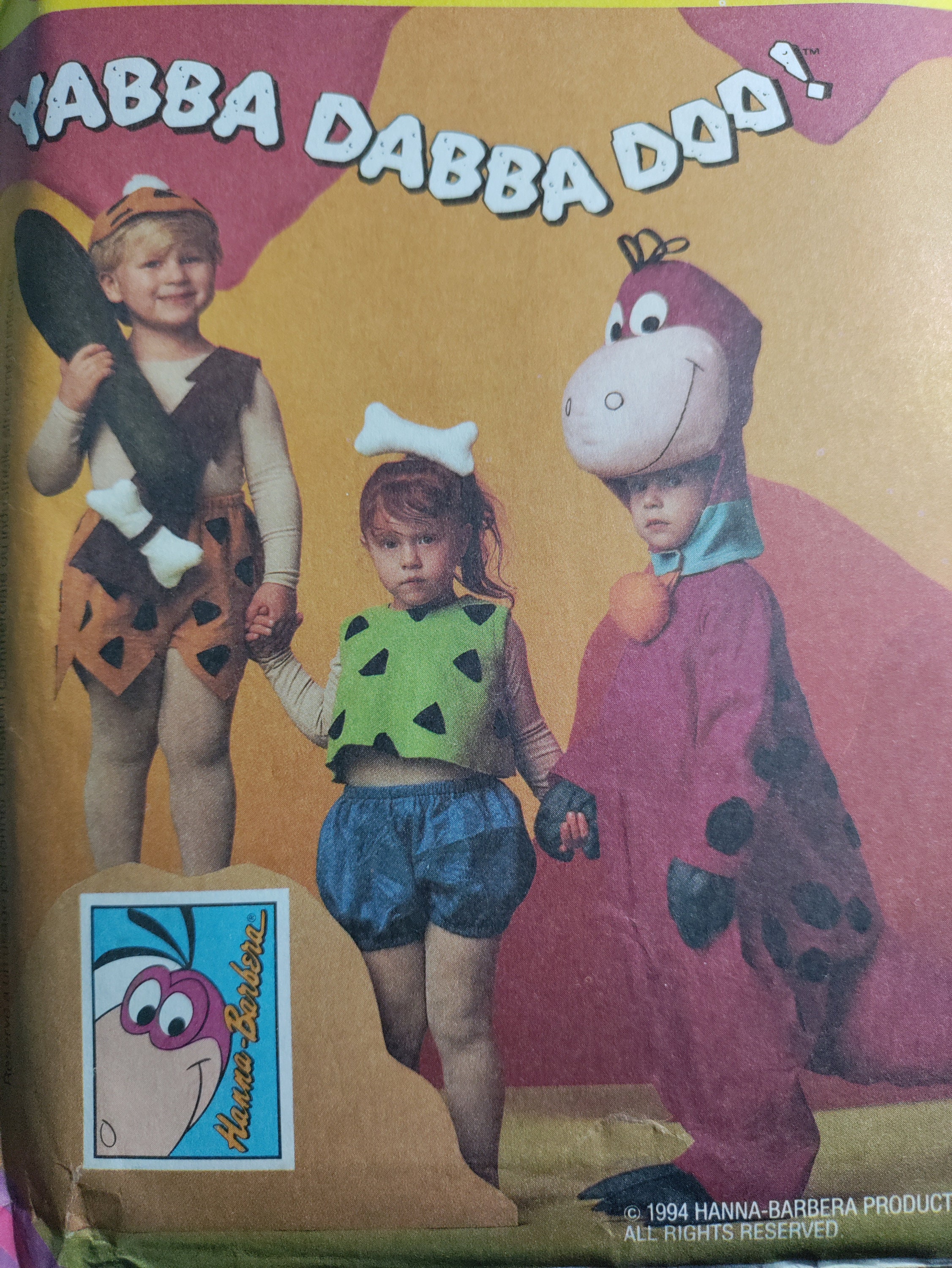 Mccall's 7203 Yabba Dabba Doo Kids Flintstones Hanna-barbera Costume ...