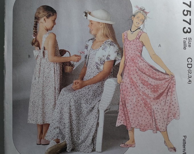 Mccall's 7681 Martha's Sewing Room Children's and Girls' Dress and Slip ...