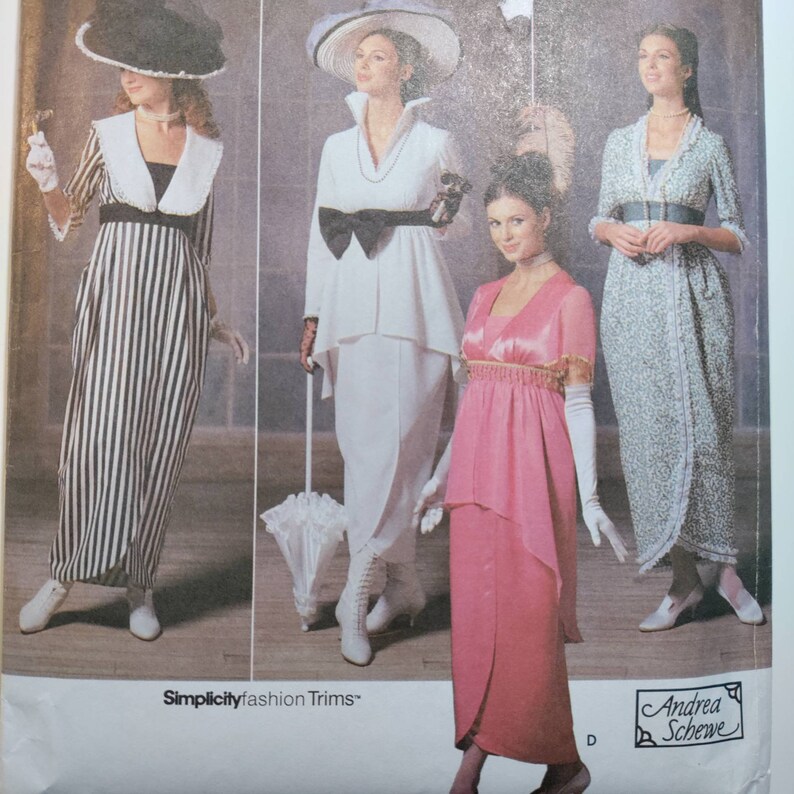 Simplicity 9699 Costumes on Stage Dress and Hat, Sizes 6,8,10,12 Uncut ...