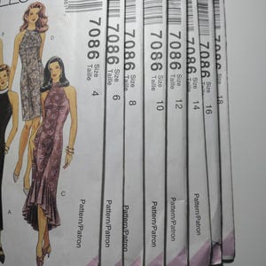 Mccall's 7086 Fitted Princess Seams Dress With Hemline Variations, Pick ...