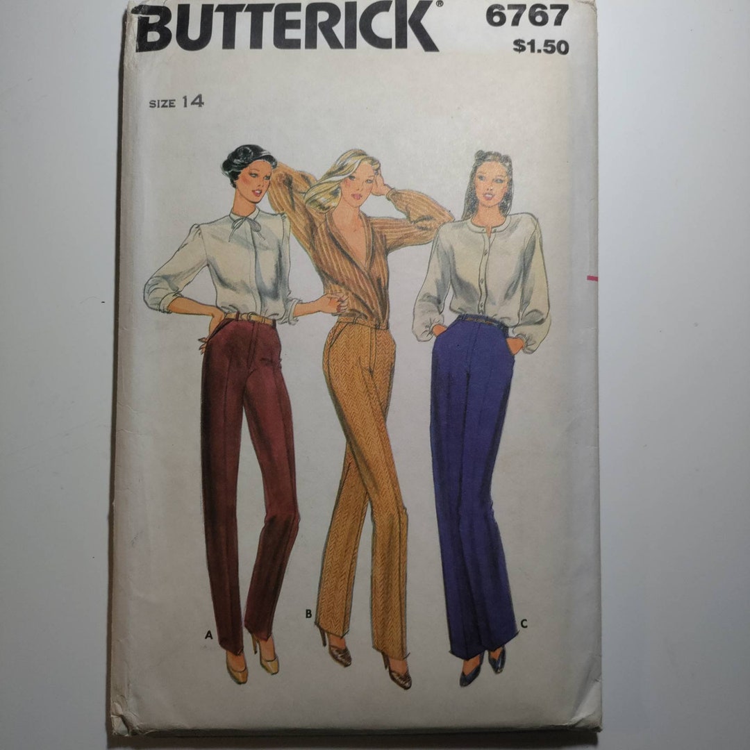 Butterick 6767 Pant Pattern, Size 14 Uncut and Factory Folded, Please ...