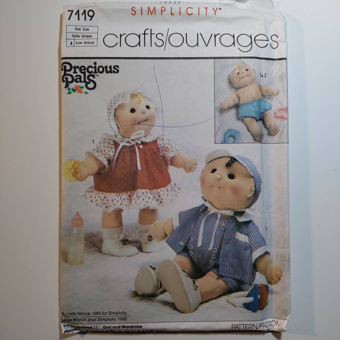 Simplicity 8151 Wardrobe for Ginny Doll or 7119 Precious Pals Doll and ...