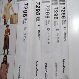 Mccall's 7296 Dress in 2 Lengths, Peplum Top and Skirt, Pick Your Size ...