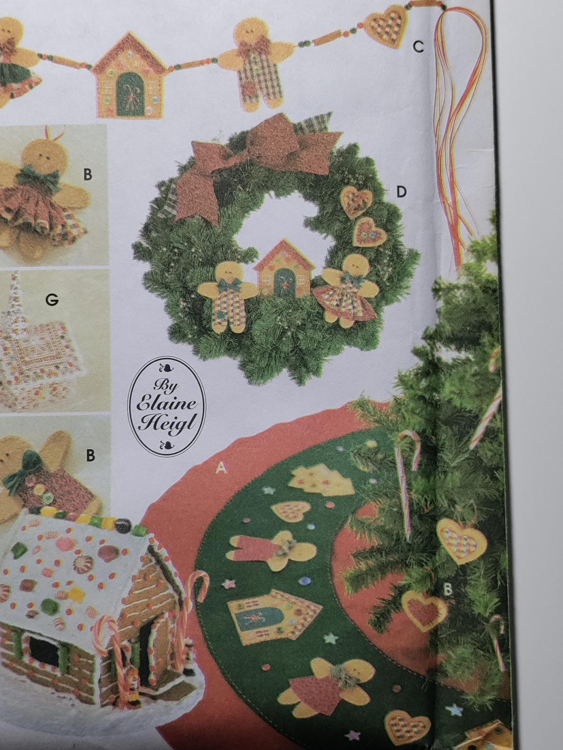 Simplicity 5891 No Sew Christmas Tree Topper, Ornaments, Tree Skirt ...