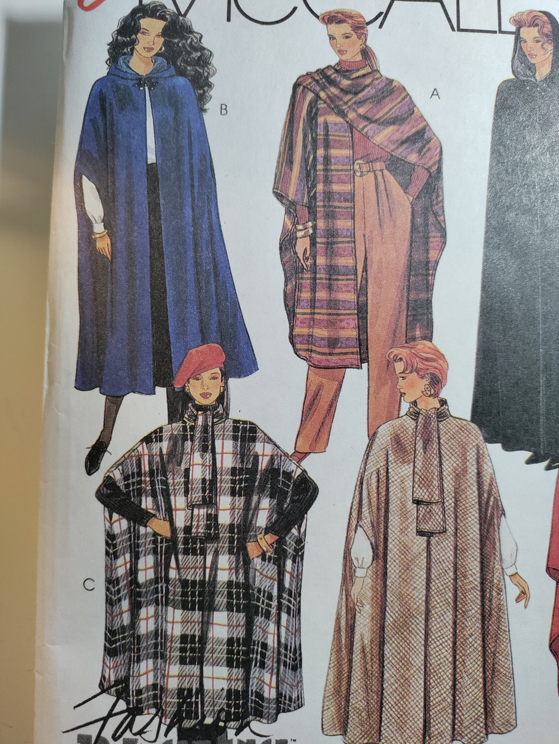 Mccall's 6774 Unlined Cape Variations, One Envelope Has All Sizes ...