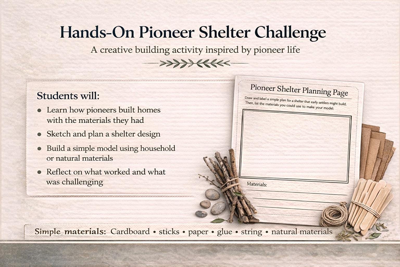 Early Settlers & Pioneer Life Social Studies Mini Unit - Grades 2-3 ...
