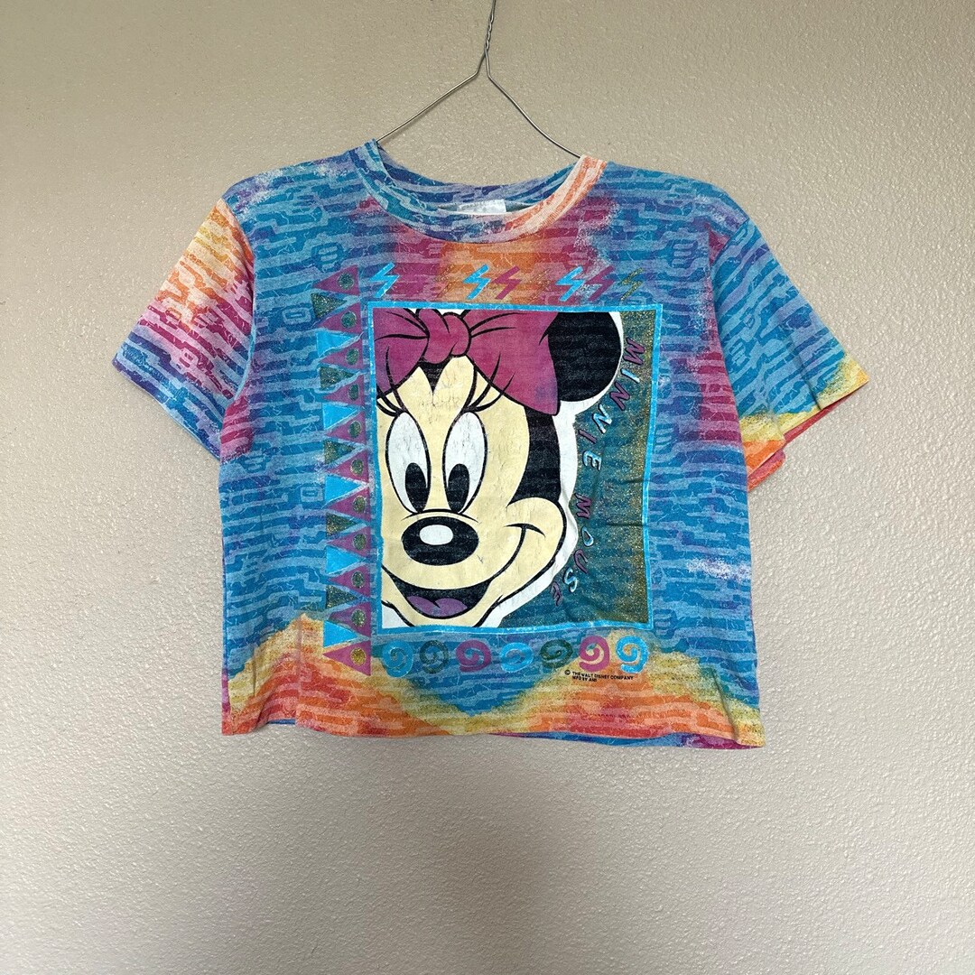 Vintage Minnie Mouse Glitter Tie Dye Tshirt - Small - Etsy