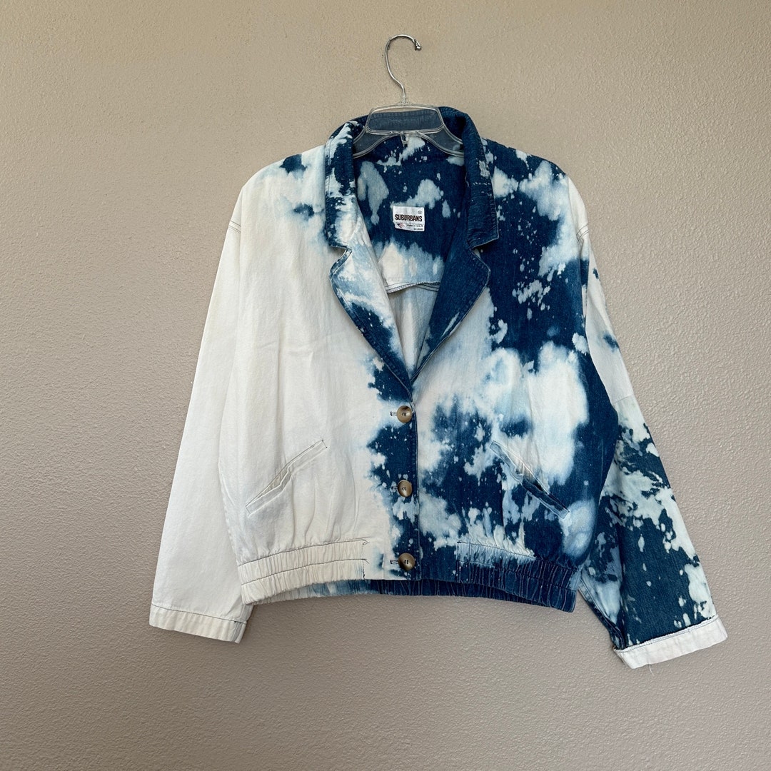 Upcycled Patchwork Denim Jacket Custom Denim Jacket Lightweight 26x22 ...