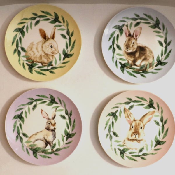 Bunny Salad Plates - Etsy