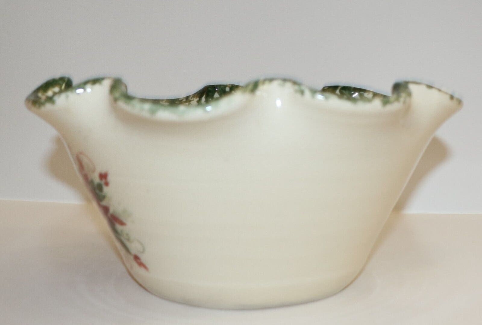 East Texas Pottery Marshall Texas Green Sponge Ware Large 11 Inch ...