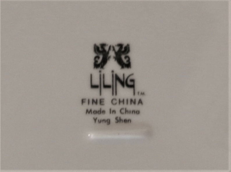 Liling Fine China Yung Shen Ling Rose 4 Pc. Place Setting - Etsy