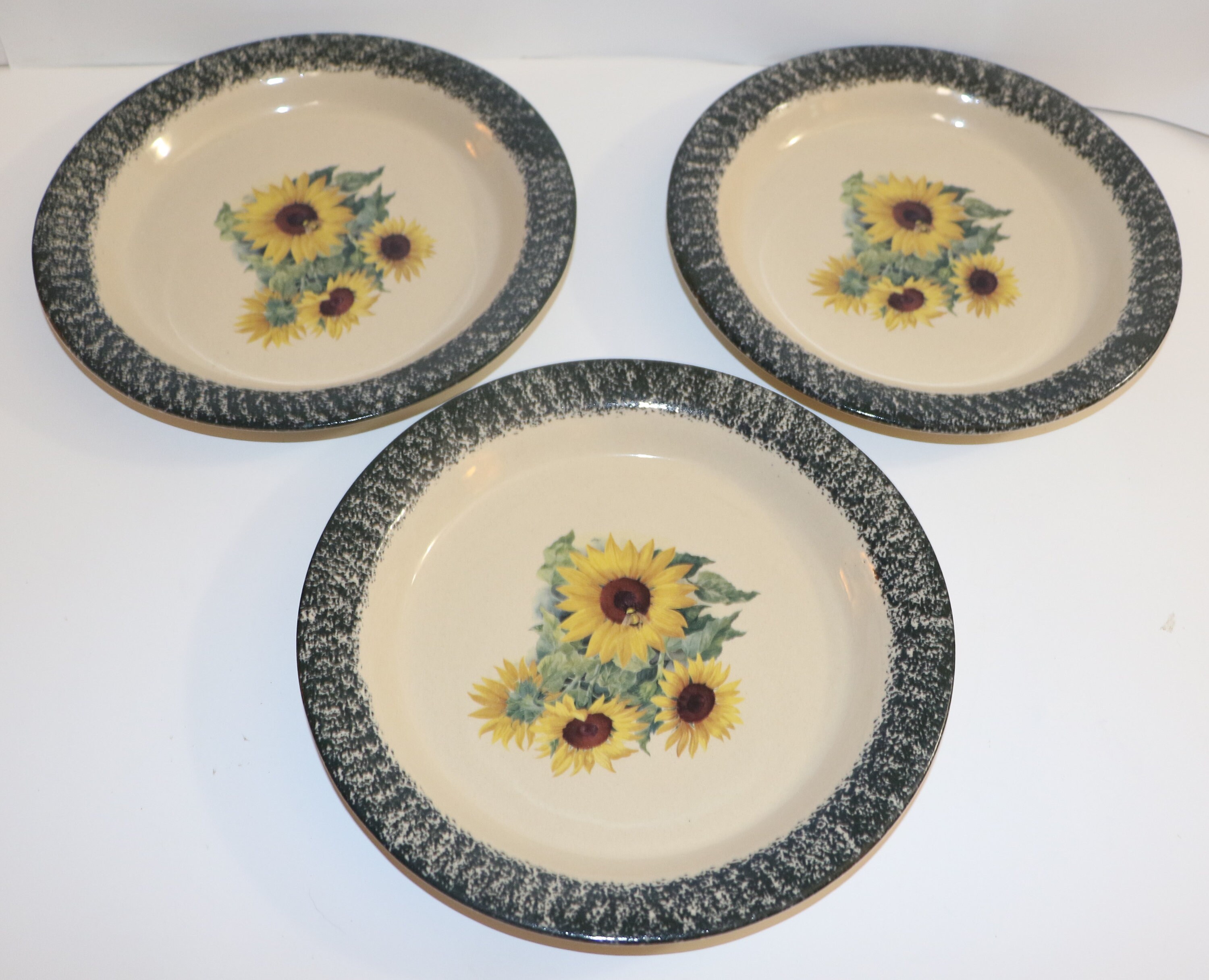Casey Pottery Sunflower & Bee Three 3 10 Inch Dinner - Etsy