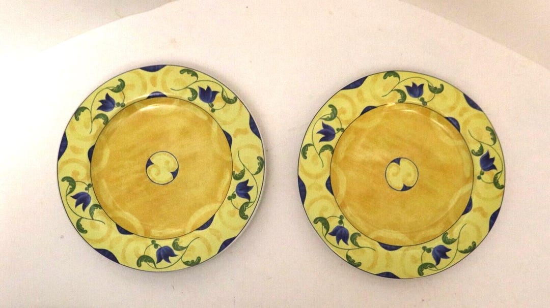 Sakura Regency Two 8 Inch Salad Plates 1998 - Discontinued EUC - Etsy