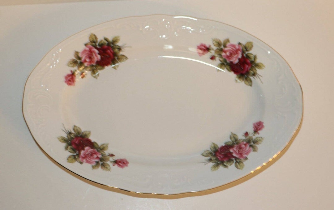 Menuet Poland Royal Collection - Vienna Rose - 13 Inch Platter - Rare ...