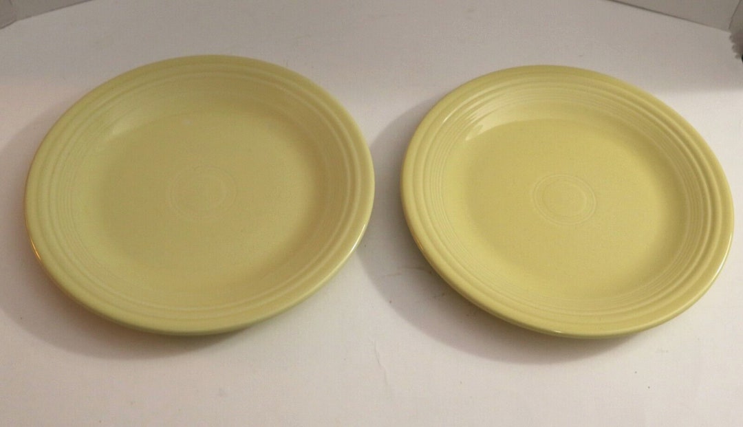 Fiesta Light Yellow 10-1/2 Inch Dinner Plates - Retired - Etsy
