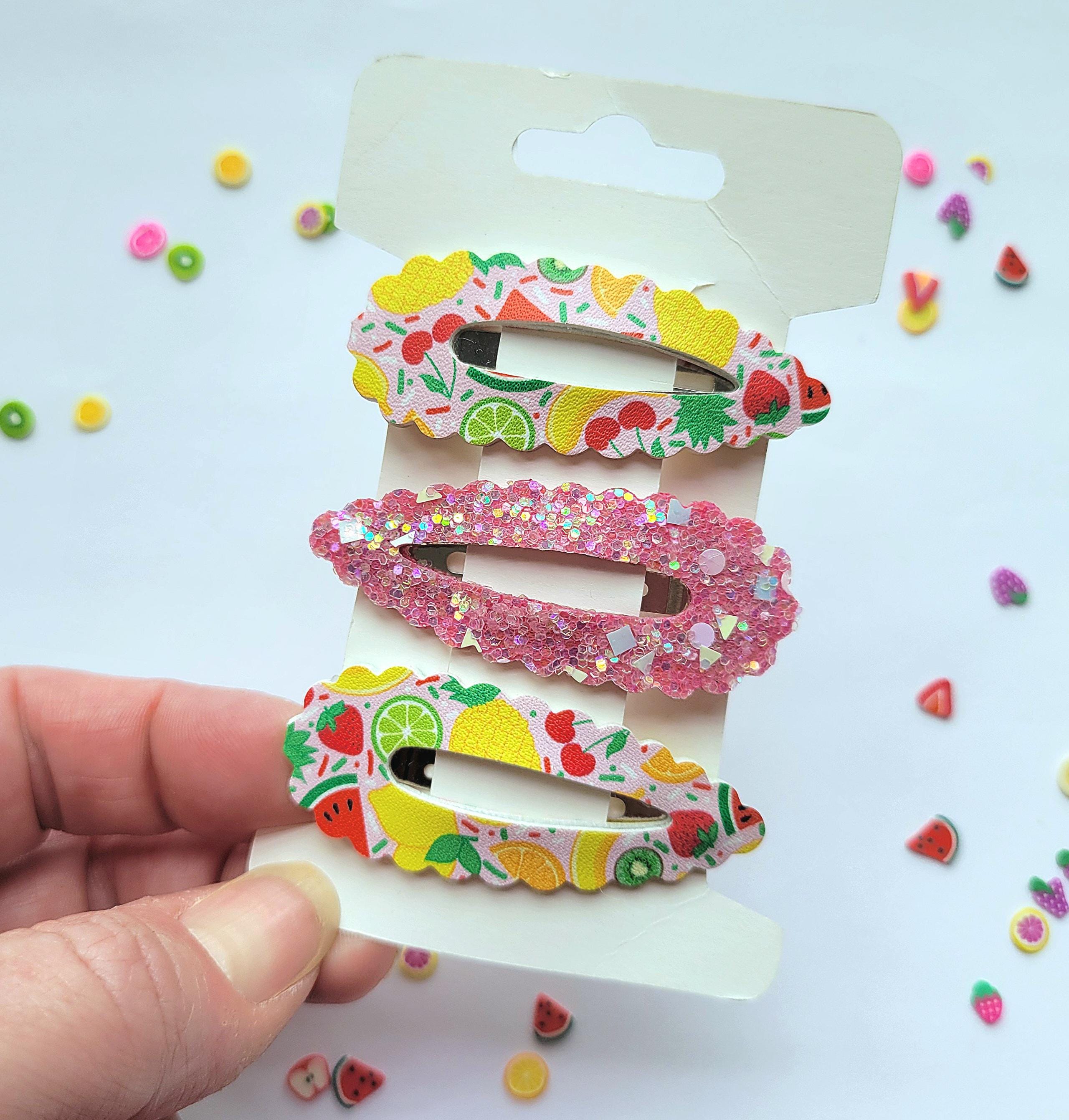 Fruit Snap Clip Set, Summer Mixed Fruit Hair Clips for Toddlers and ...