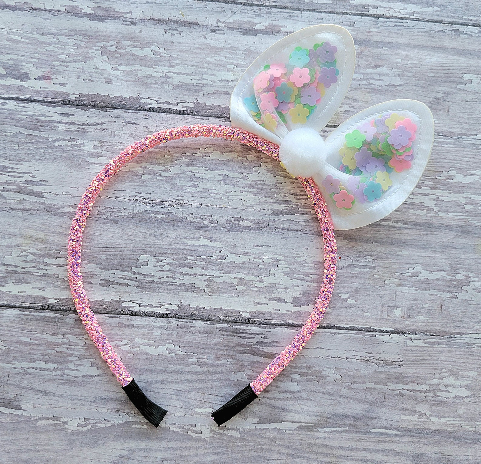 Bunny Ears Headband Easter Bunny Headband Shaker Bunny Ears - Etsy