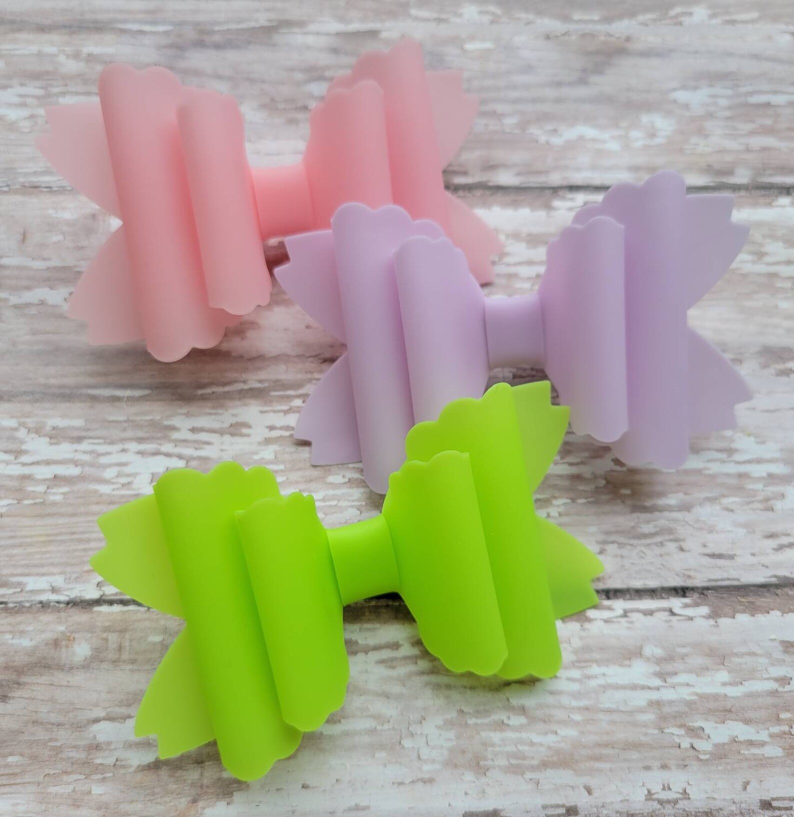 4 Inch Waterproof Pool Bow,pool Hair Bow,lime Green Bow,light Pink Bow ...