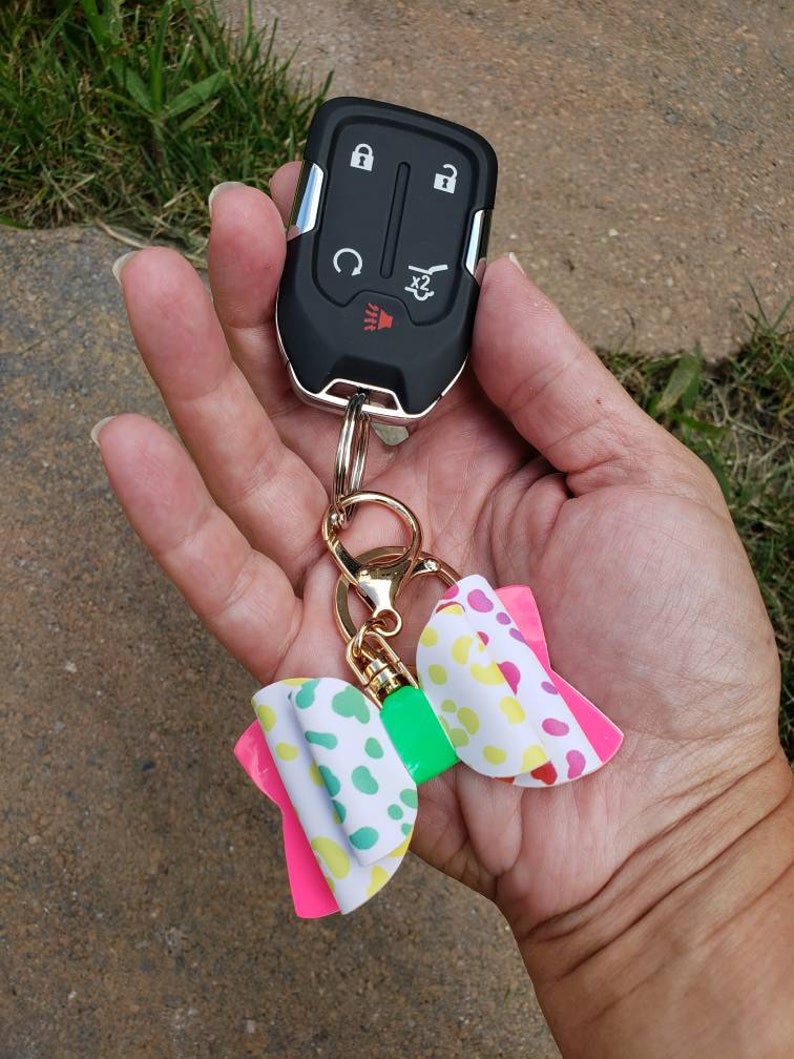 Keychain, Keychain Bow, Backpack Decoration, Backpack Accessory, Zipper ...