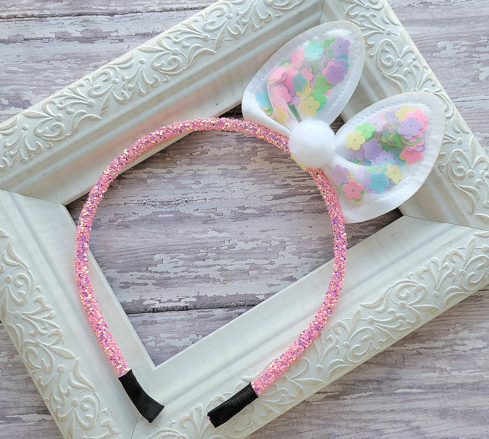 Bunny Ears Headband Easter Bunny Headband Shaker Bunny Ears - Etsy
