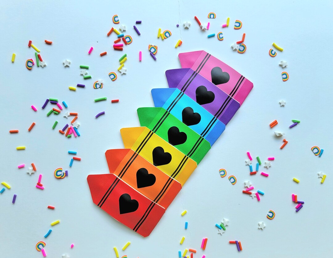 Rainbow Crayon Snap Clip Set, Girls Hair Clips for Back to School ...