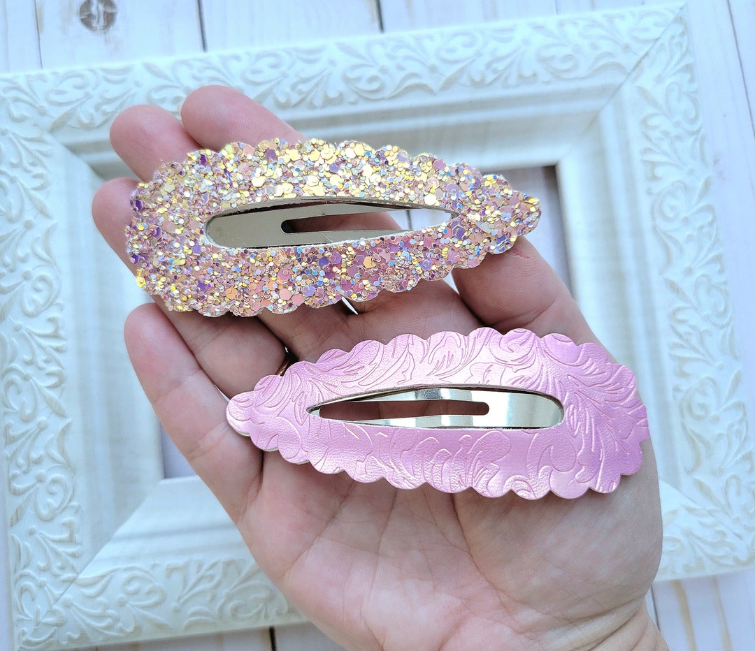 Rose Gold Snap Clips, Jumbo Hair Clip Set for Women and Teens, Gift for ...