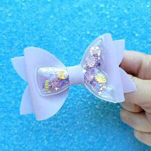 Mermaid Tail Swim Hairbows, Jelly Pool Bows, Waterproof Hair Clips for ...