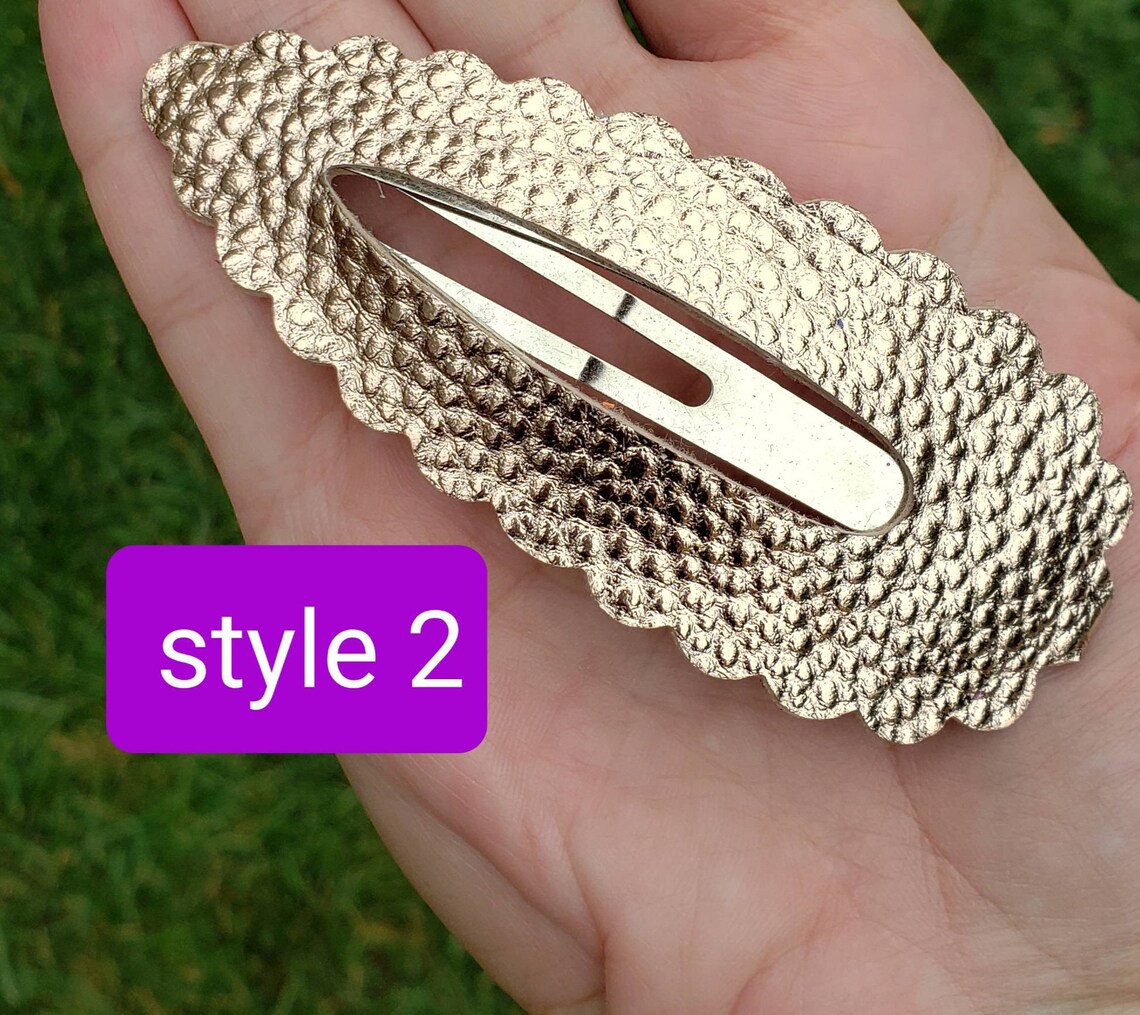 Adult Snap Clips, Extra Large Snap Clips, Scalloped Snap Clips, Girls ...