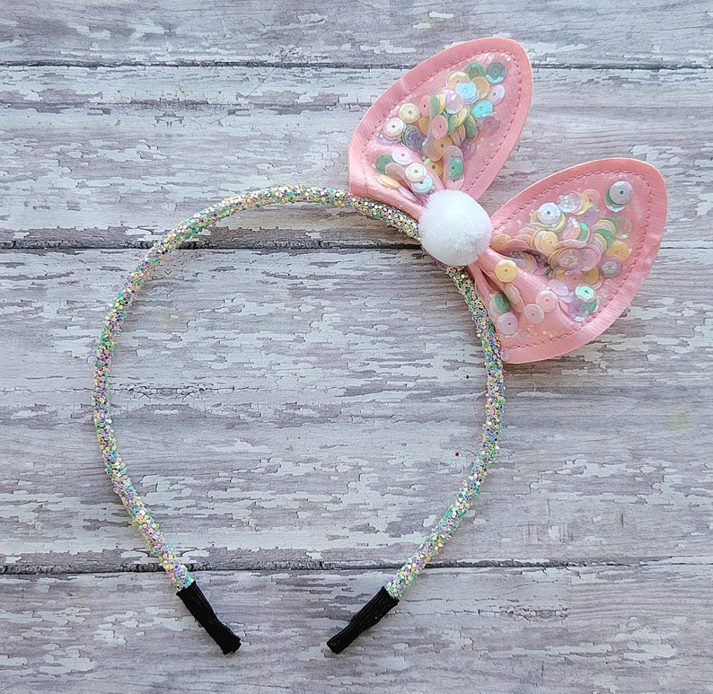 Bunny Ears Headband Easter Bunny Headband Shaker Bunny Ears - Etsy