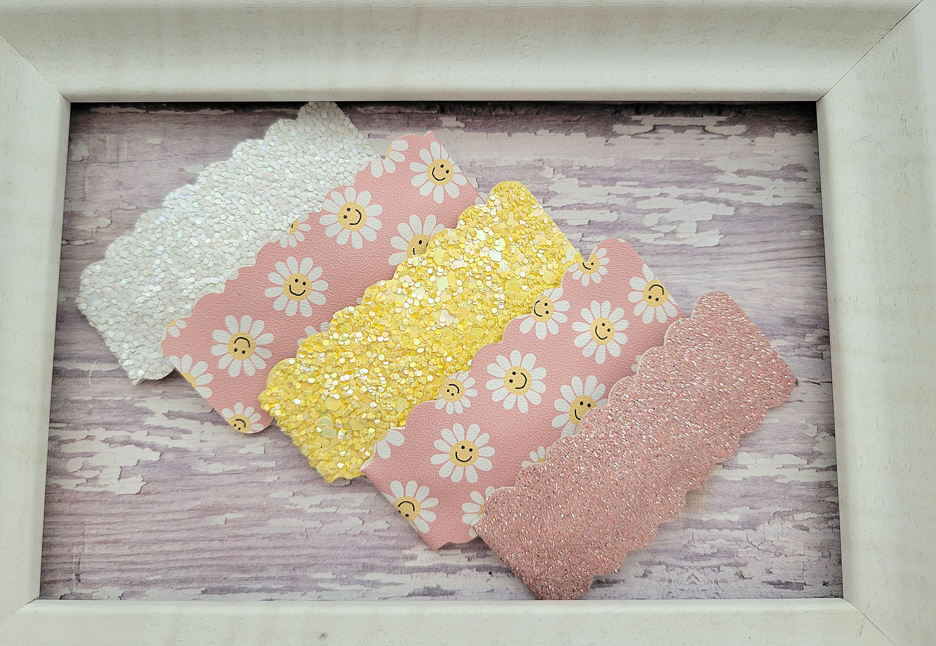 Smiley Face Daisy Snap Clips, Rectangle Snap Clips, Hair Clip Set for ...
