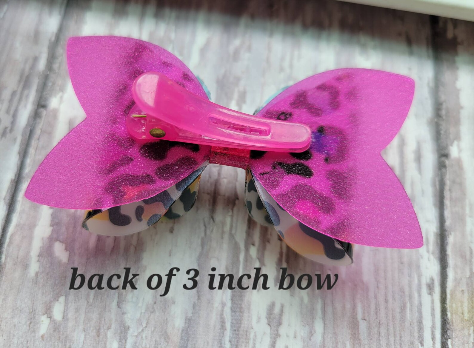 Leopard Waterproof Pool Bow, Jelly Hair Bow, Rainbow Bow for Pool ...
