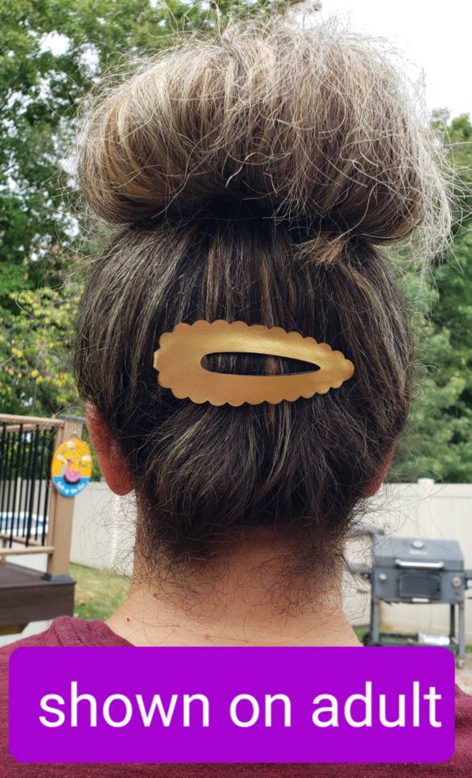 Adult Snap Clips, Extra Large Snap Clips, Scalloped Snap Clips, Girls ...