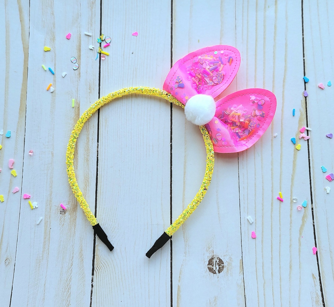 Bunny Ears Headband, Easter Bunny Headband, Shaker Bunny Ears, Easter ...