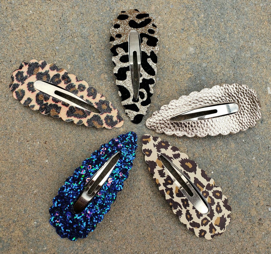 Adult Snap Clips, Extra Large Snap Clips, Scalloped Snap Clips, Girls ...