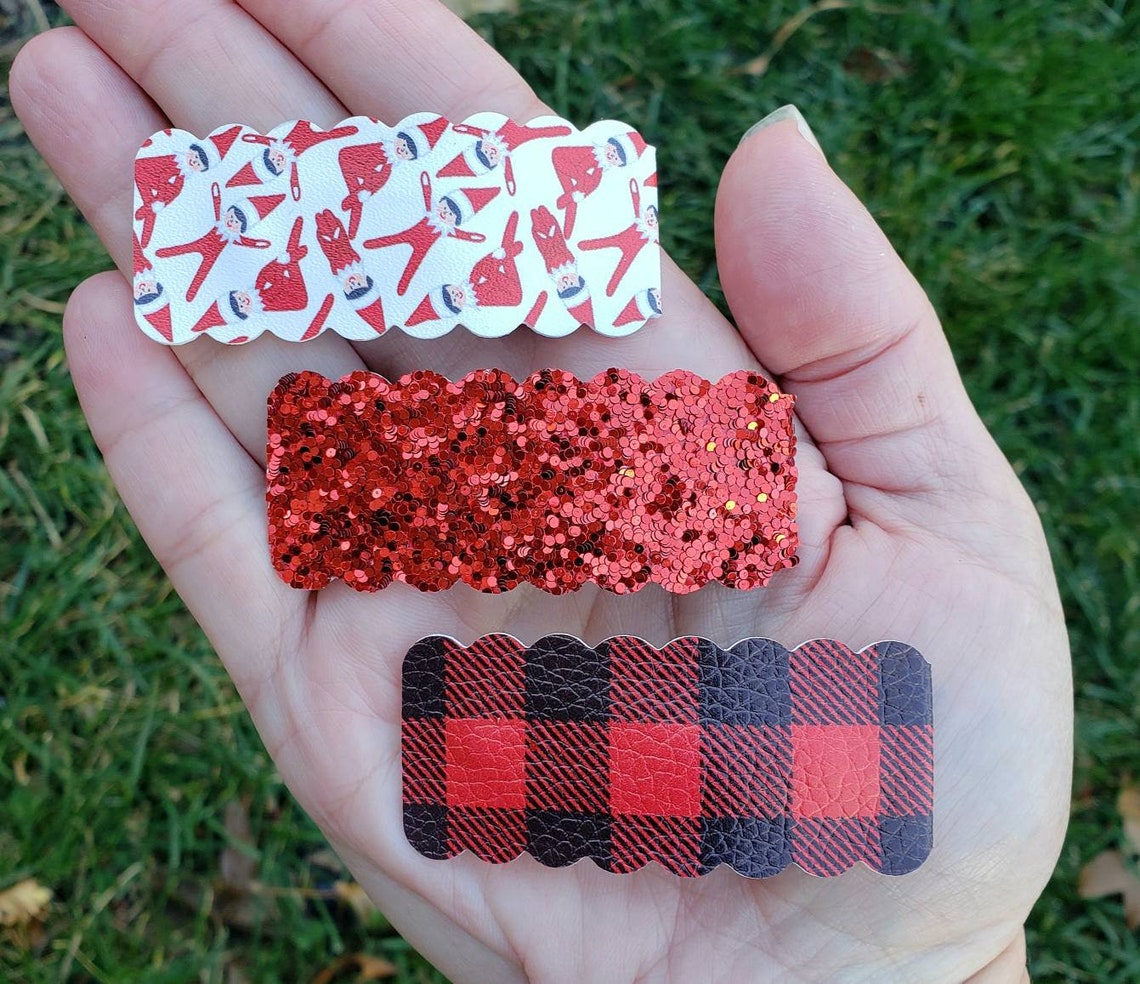 Christmas Snap Clips Elf Snap Clips Set Hair Clip Set Girls - Etsy