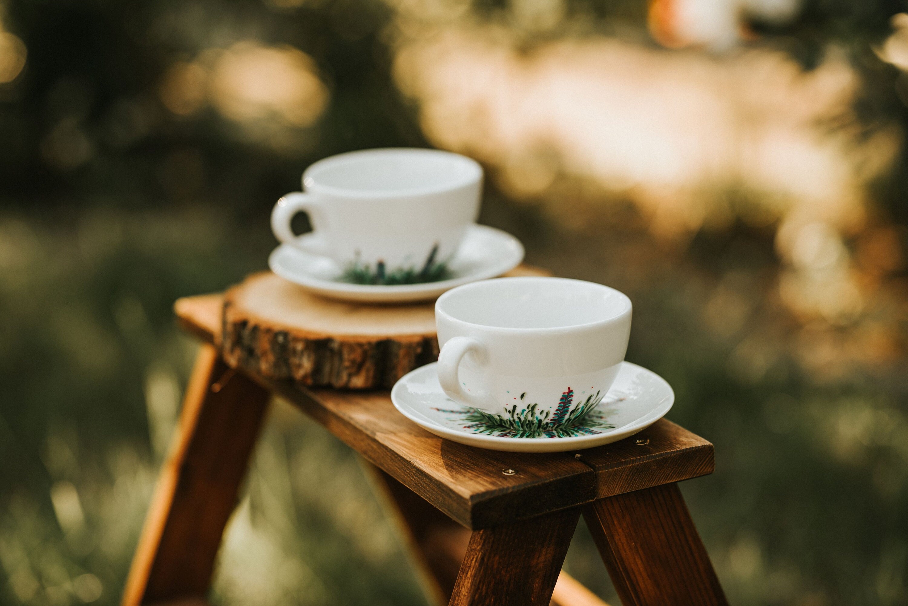 Custom Porcelain Tea Set: Two Tea Cups Sugar-bowl Milk Jug - Etsy