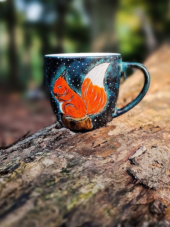 Squirrel Mug Customizable Coffee Mug Magical Gift for Witchy - Etsy
