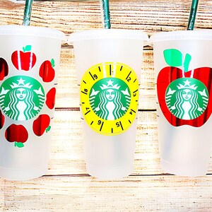 Teacher Starbucks Cup Reusable Cup Favorite Teacher Coffee - Etsy