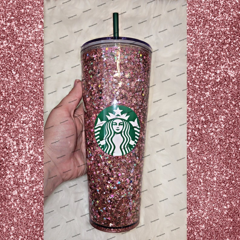 Personalized Rose Gold Glitter Tumbler Cups for Best Friend - Etsy
