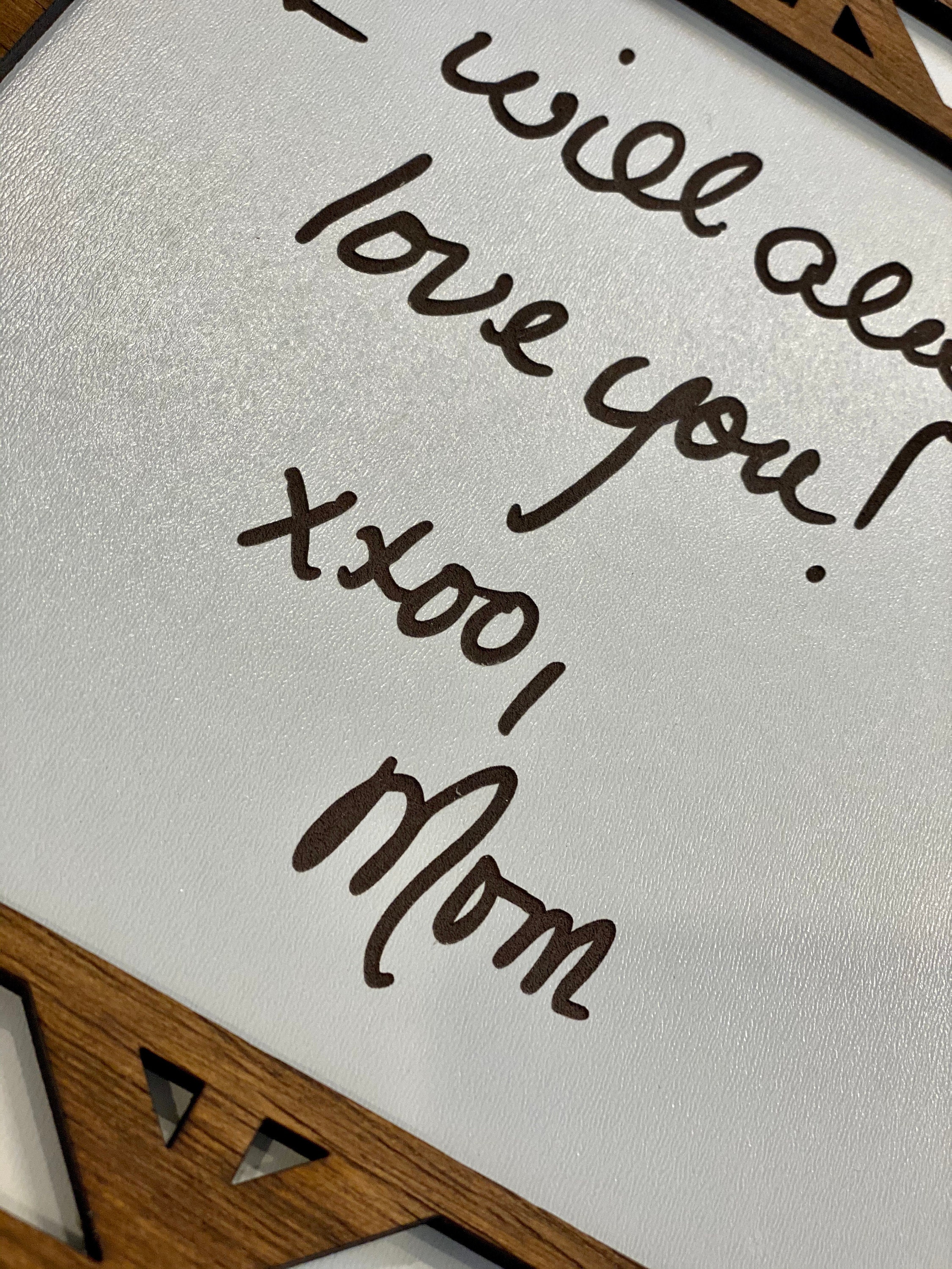 Handwritten Sign Custom Handwriting Keepsake Farmhouse | Etsy