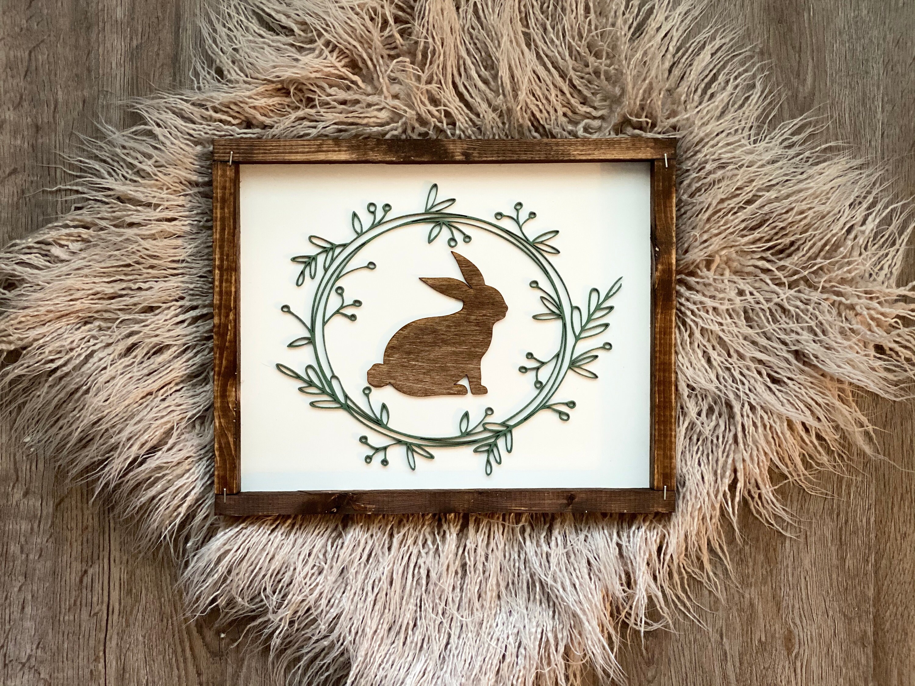Easter Bunny Wreath Sign Spring Wreath Sign Spring Decor - Etsy