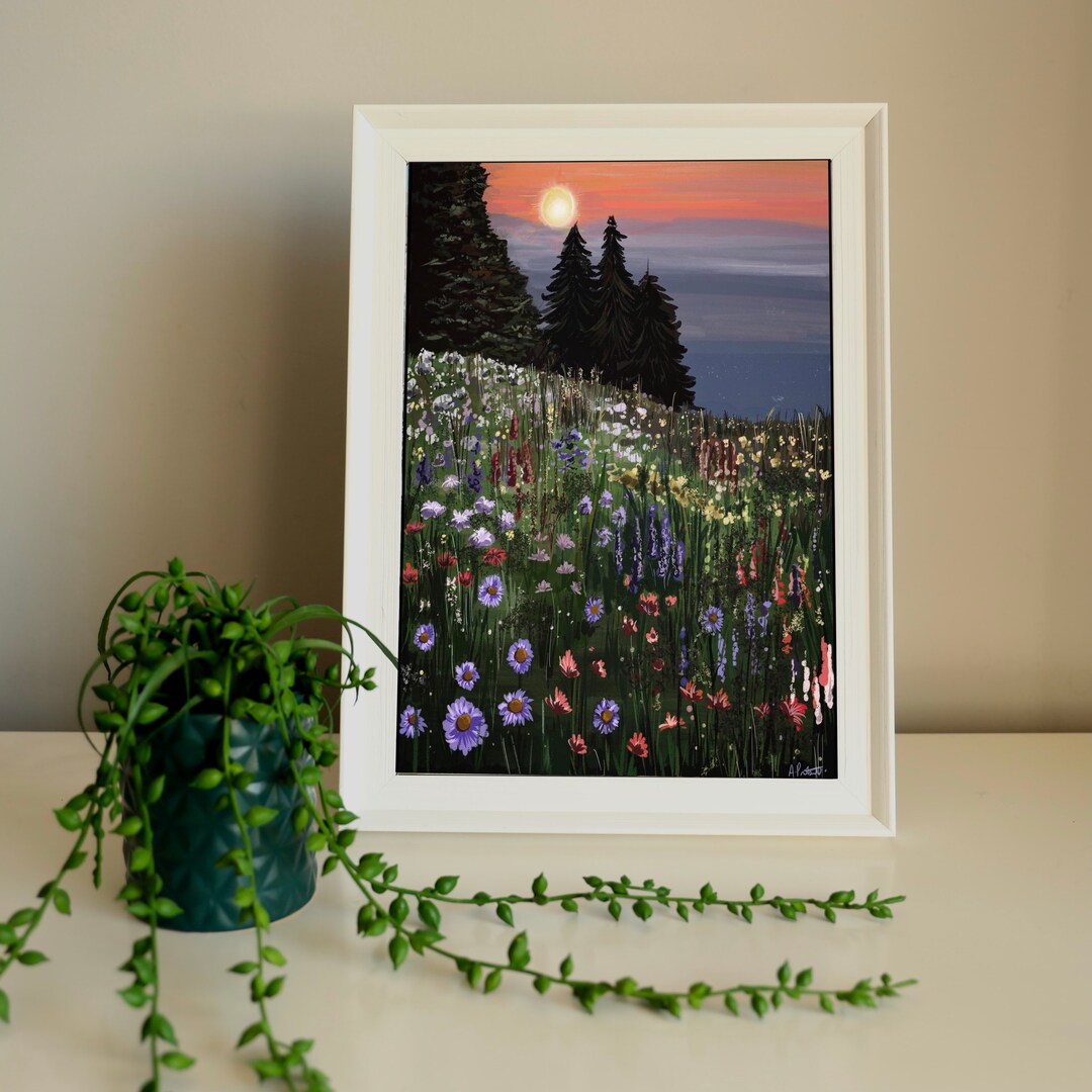 Wild Flowers Art Print, Flowers Art Print, Wild Flowers Poster, Wild ...