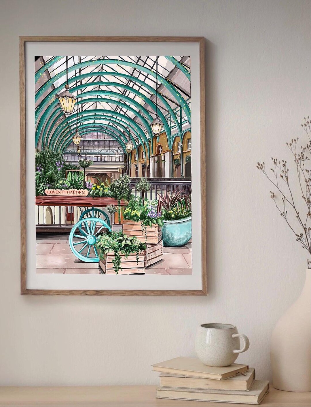 Covent Garden Print, Covent Garden Art Print, Travel Print, London Art ...
