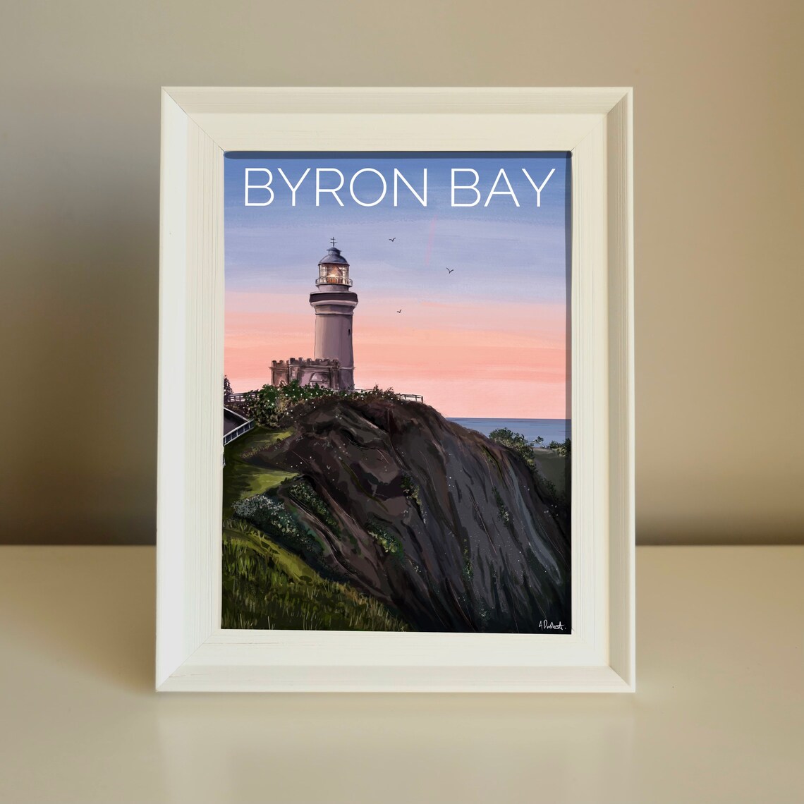 Byron Bay Art Print Byron Bay Poster Byron Bay Print | Etsy
